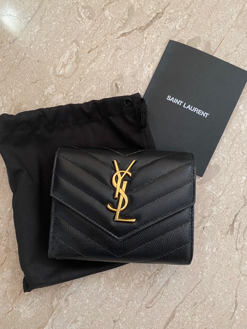 YSL Trifold Wallet, Women's Fashion, Bags & Wallets, Wallets & Card ...