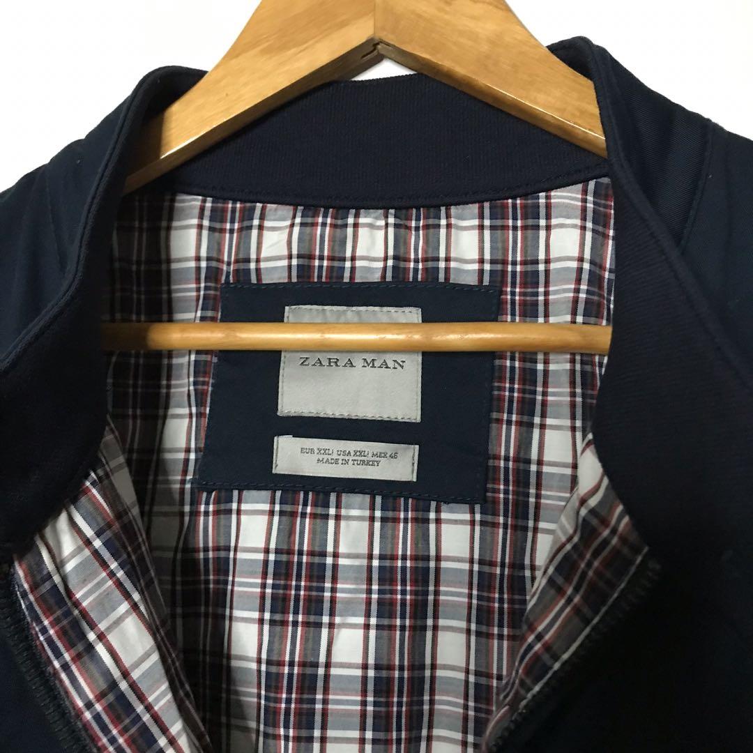 Zara Man - Dark Blue - Harrington Jacket, Men's Fashion, Activewear on ...