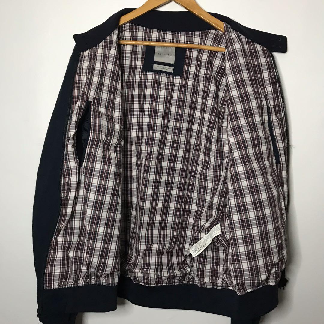 Zara Man - Dark Blue - Harrington Jacket, Men's Fashion, Activewear on ...