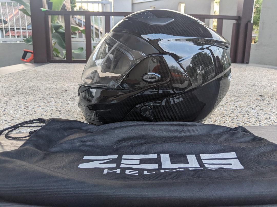 ZEUS FULL CARBON FLIP UP, Motorbikes on Carousell