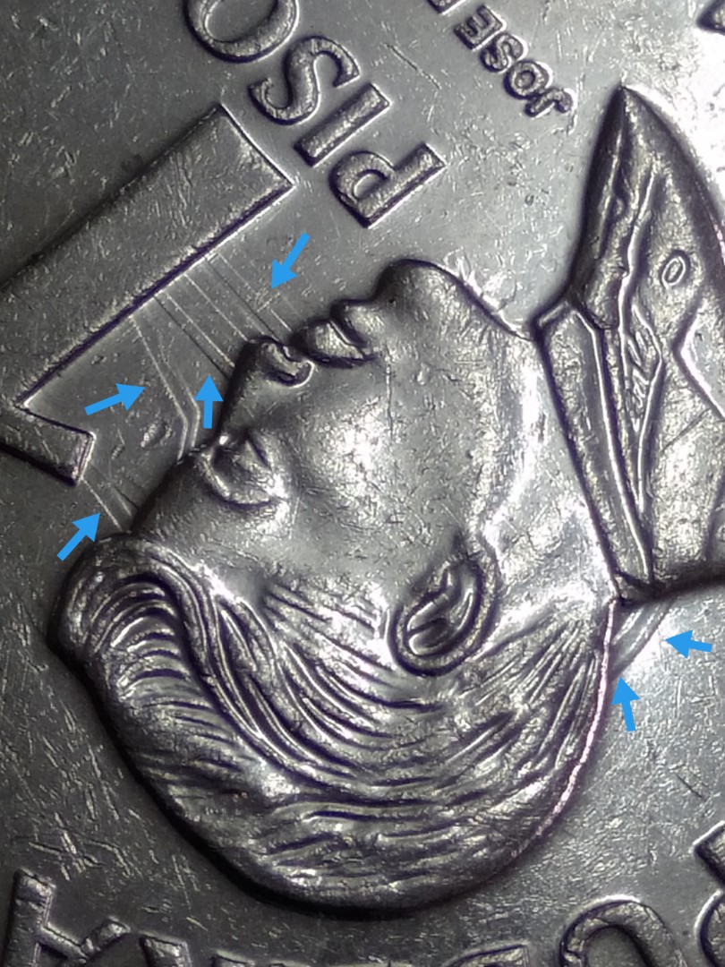 1PISO ERROR COIN RARE(CLASH DIES), Hobbies & Toys, Memorabilia ...