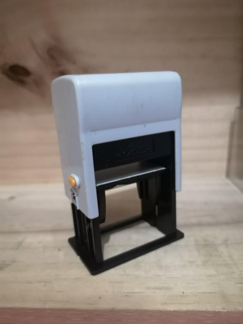 2pcs Old Model Shiny Self Inking Stamp Machine S410, Books & Stationery ...