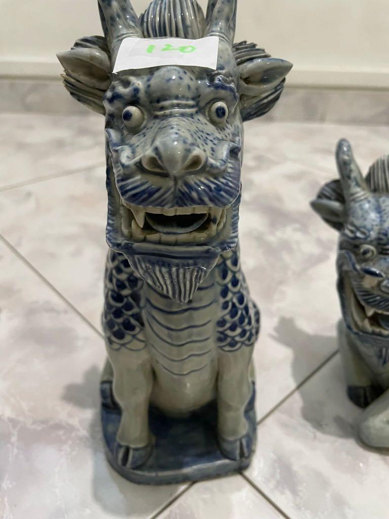 Antique Porcelain Figurine Qilin, Hobbies & Toys, Memorabilia ...