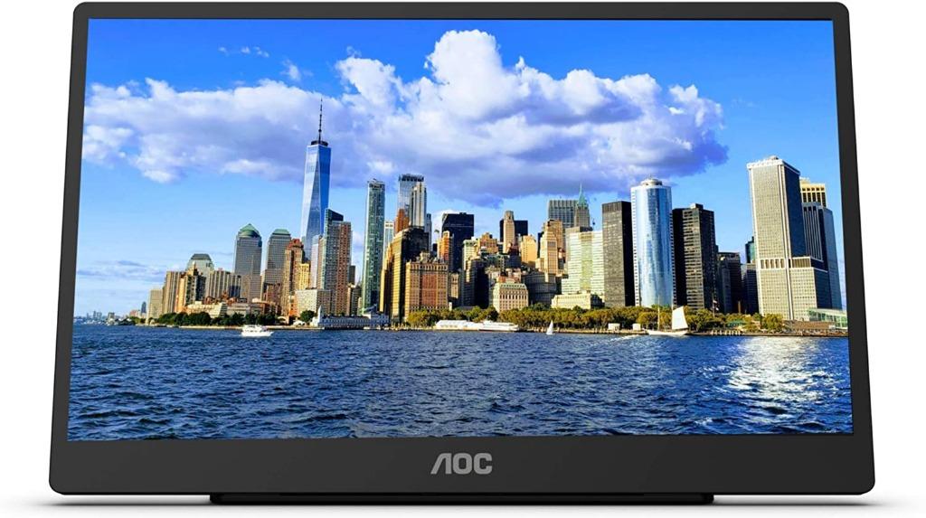AOC MONITOR 15.6" 16T2 IPS FHD LED TOUCHSCREEN USB-C PORTABLE ...