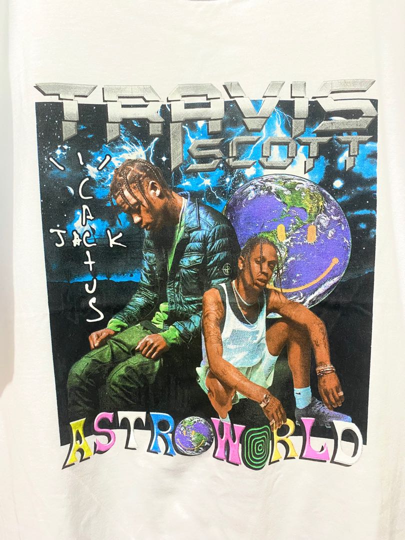 ASTROWORLD TRAVIS SCOTT BOOTLEG SHIRT, Men's Fashion, Tops & Sets ...