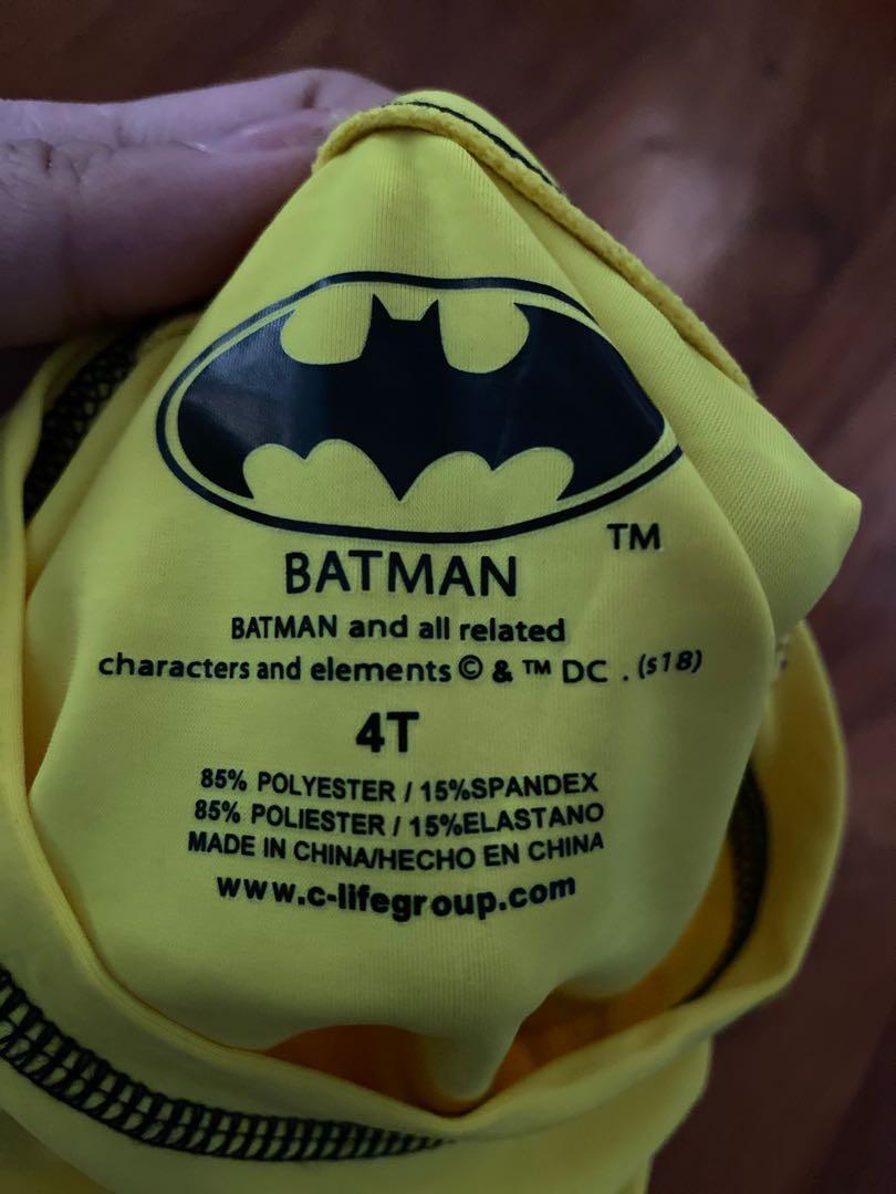 Batman 4T Rash guard, Babies & Kids, Babies & Kids Fashion on Carousell