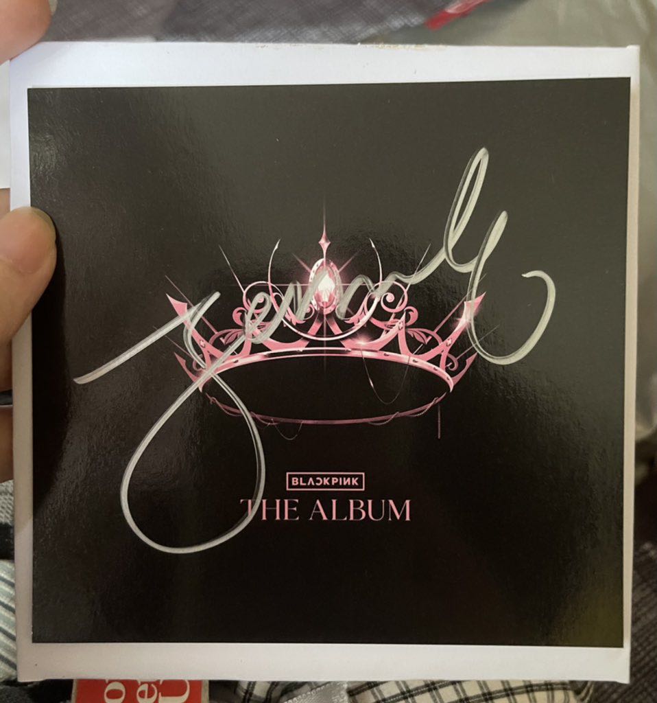 Signed Blackpink Jennie The Album Artcard ONLY, Hobbies & Toys ...