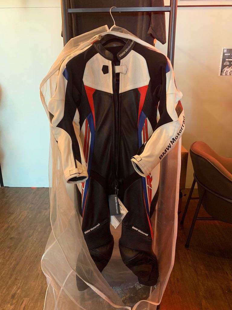 BMW Racing Suit Size 48 Euro, Motorcycles, Motorcycle Apparel on Carousell