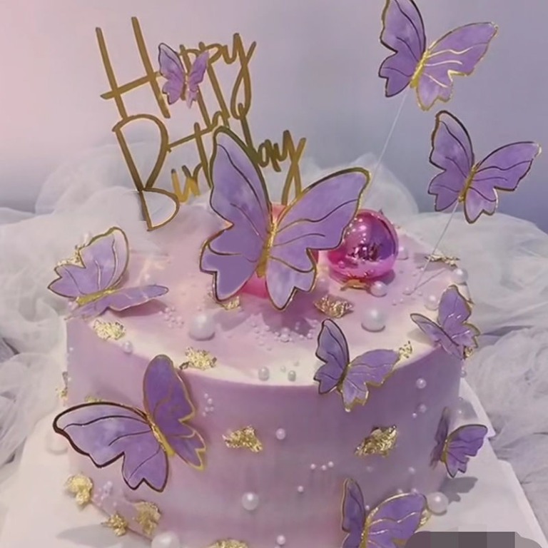 Butterfly Cake Topper | Birthday Cake Decoration, Hobbies & Toys ...