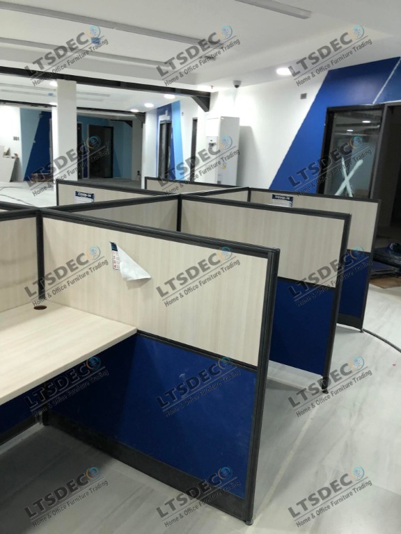 CALL CENTER TABLE WITH SHARING PANEL OFFICE PARTITIONS, Furniture ...