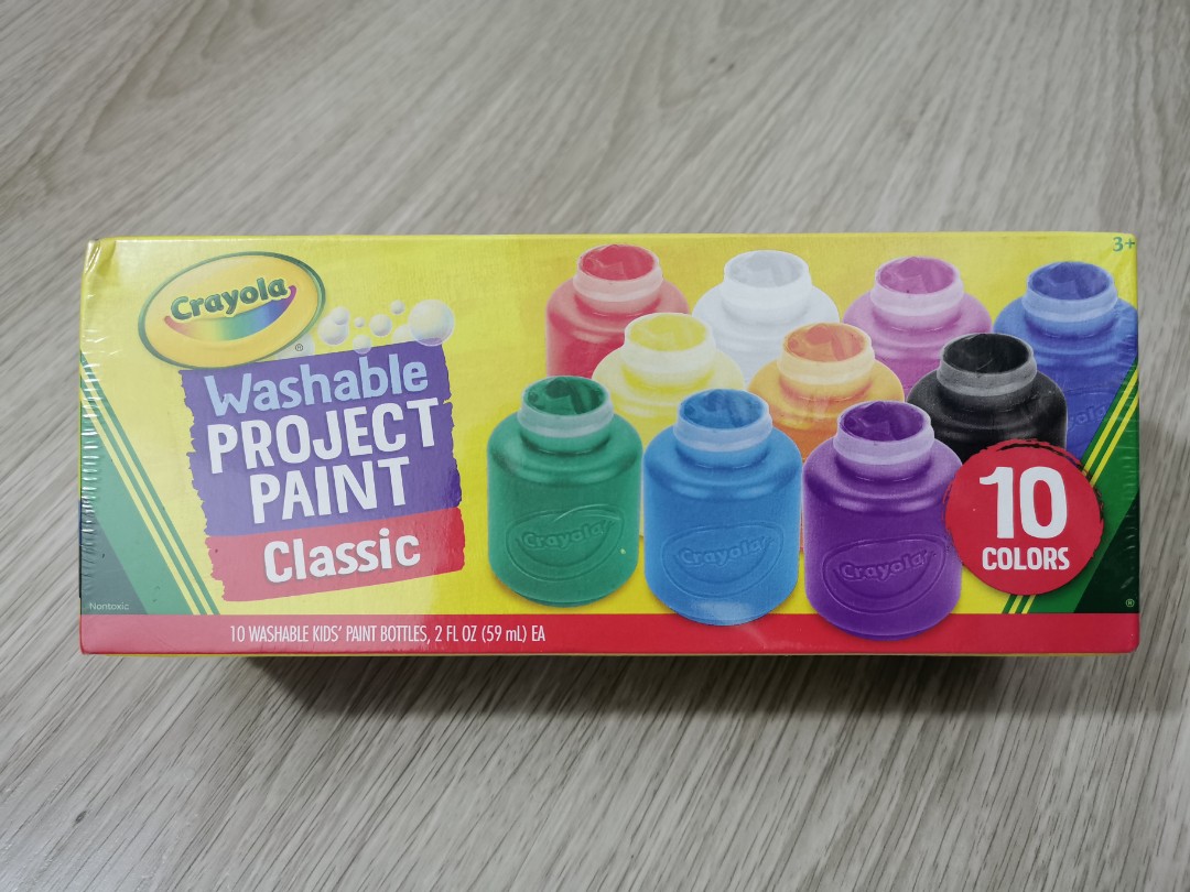 CRAYOLA Washable Project Paint Classic, Hobbies & Toys, Stationery ...