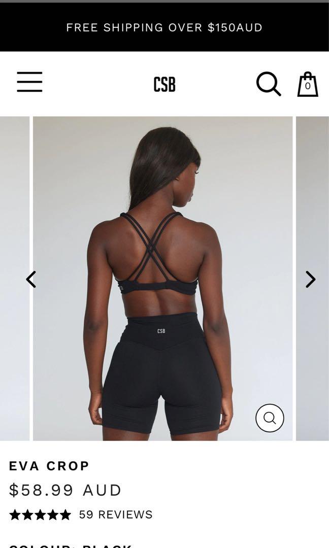 csb eva crop, Women's Fashion, Activewear on Carousell