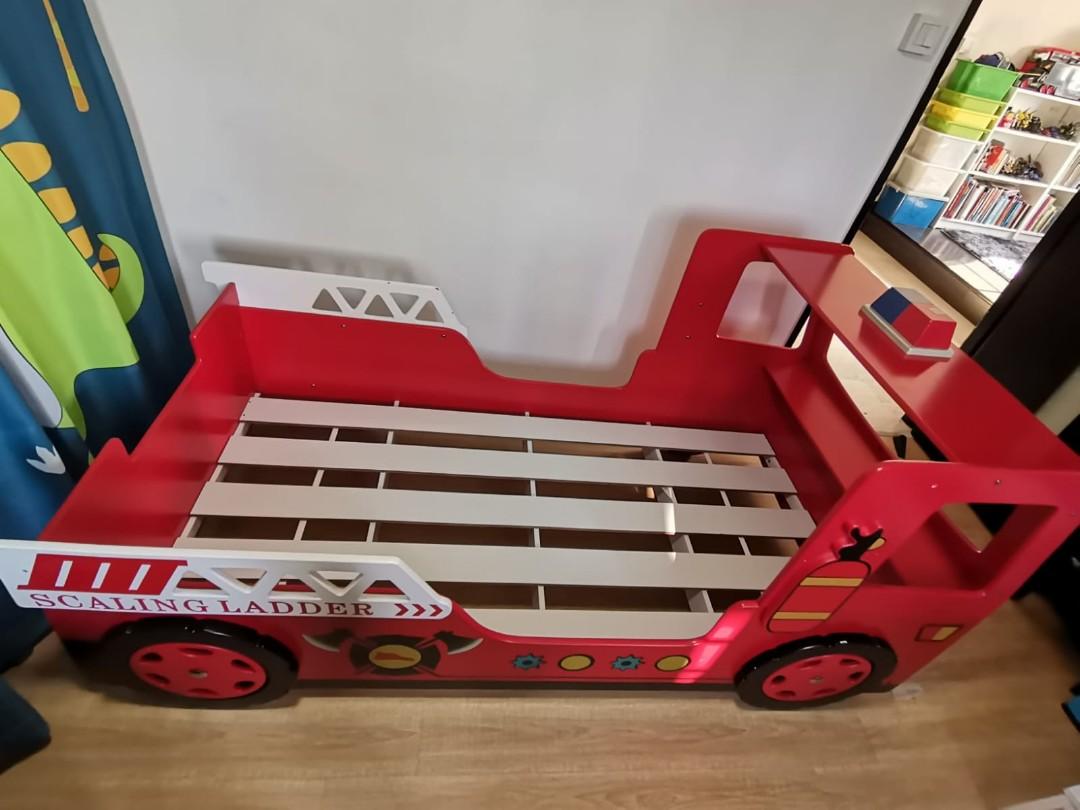 Fire Engine Children Bed - Fire Truck Kid Bed Frame, Babies & Kids ...