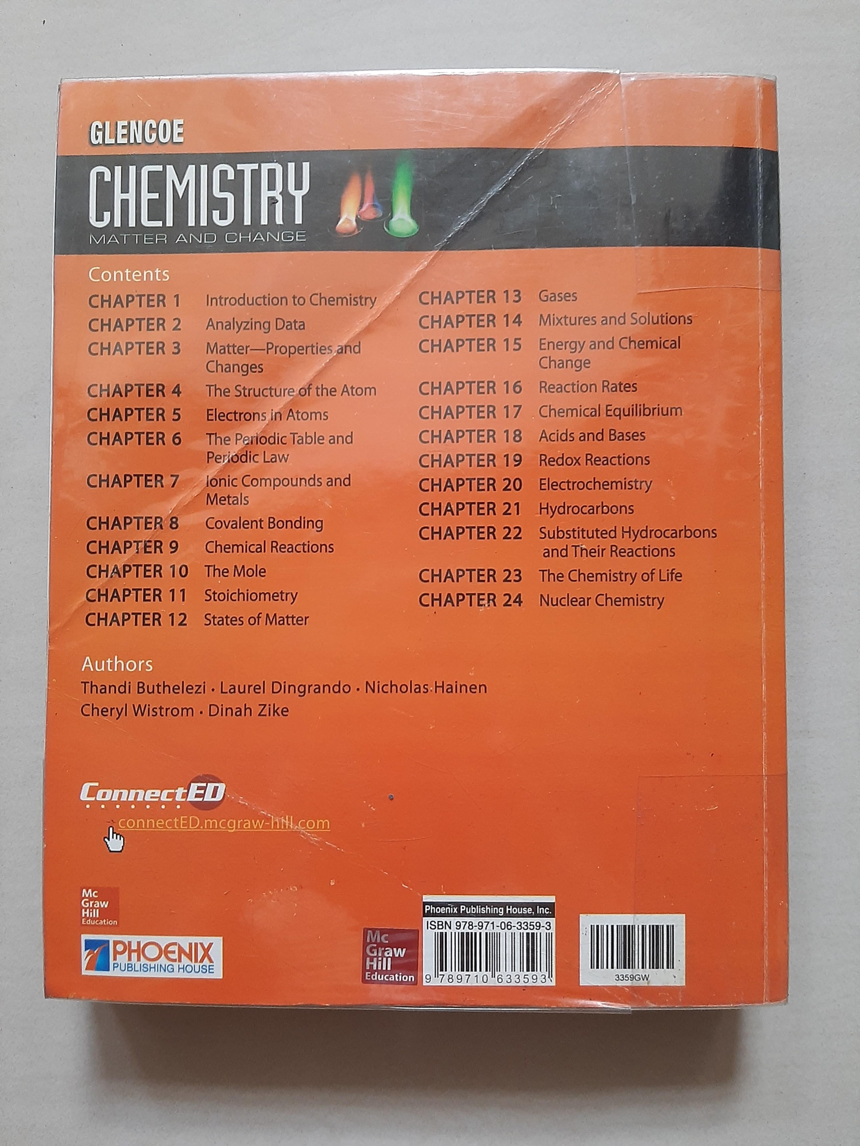 Glencoe Chemistry Matter and Change, Hobbies & Toys, Books & Magazines ...