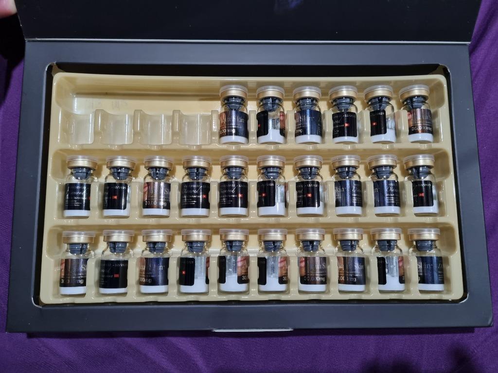 Gluta push vials with butterfly, sterile water and syringes , Beauty ...