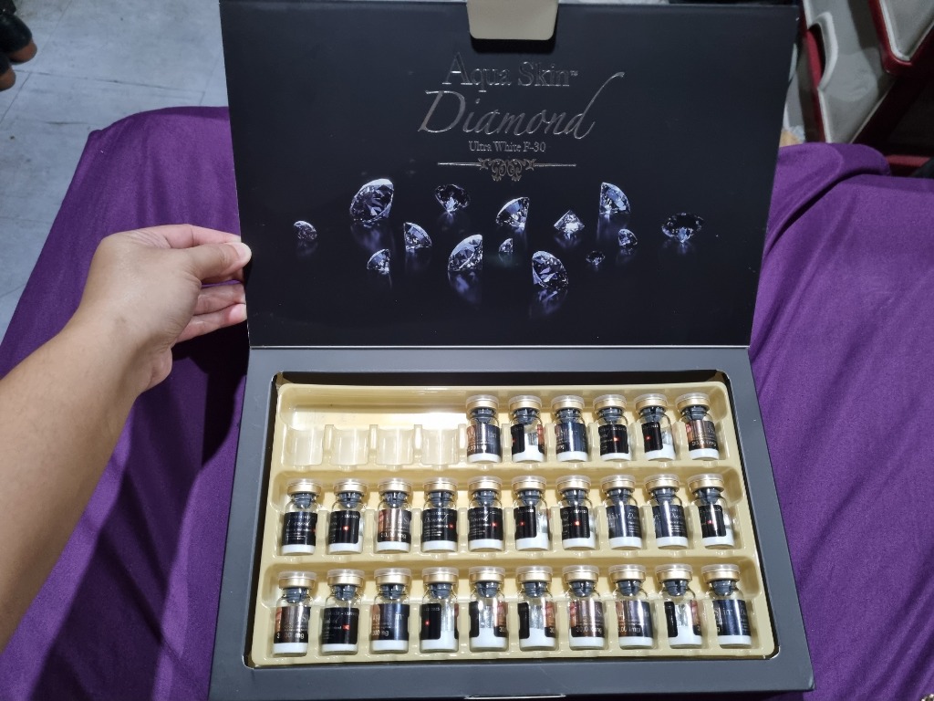 Gluta push vials with butterfly, sterile water and syringes , Beauty ...