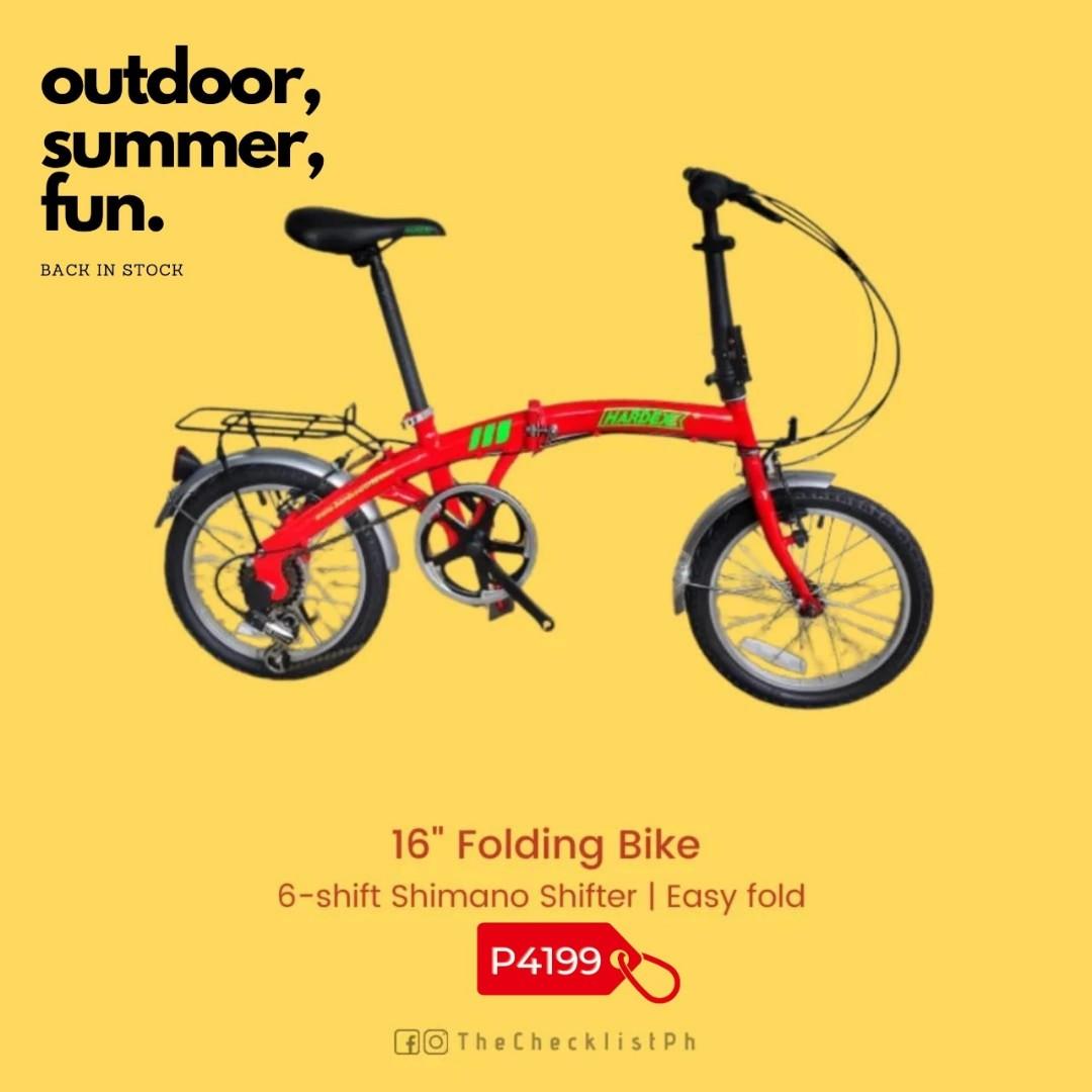 Hardex 16" Foldable Bike, Sports Equipment, Bicycles & Parts, Bicycles ...
