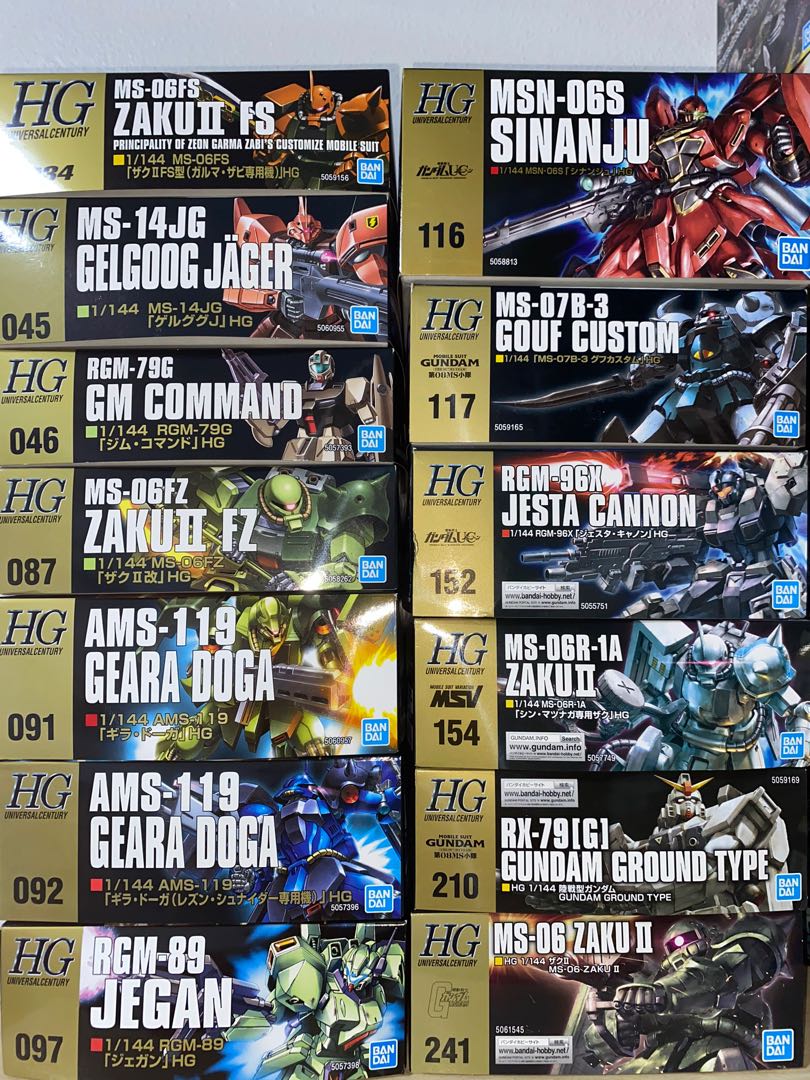 HGUC Gundam HG Gunpla, Hobbies & Toys, Toys & Games on Carousell