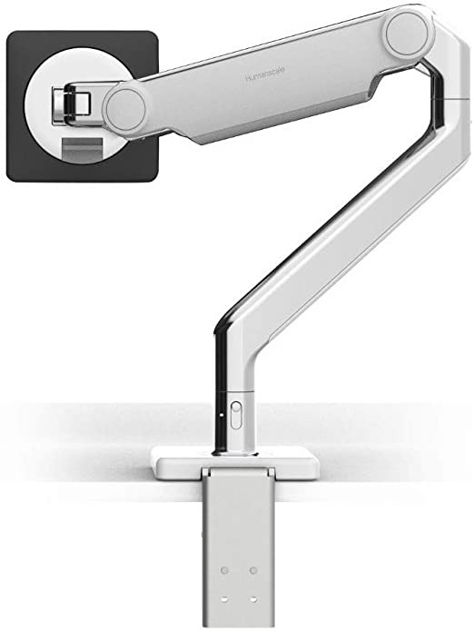 Humanscale M2.1 Adjustable Monitor Arm with Two-Piece Clamp Mount with ...