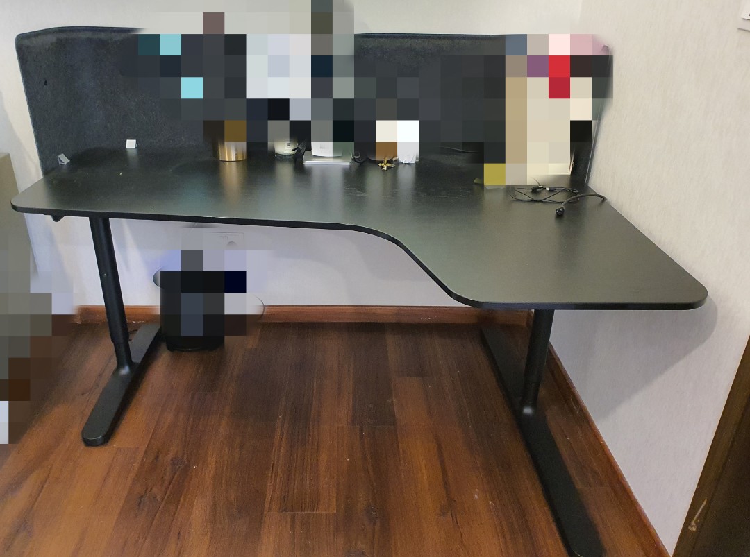 Ikea Bekant corner desk (Right and Left), Furniture & Home Living ...