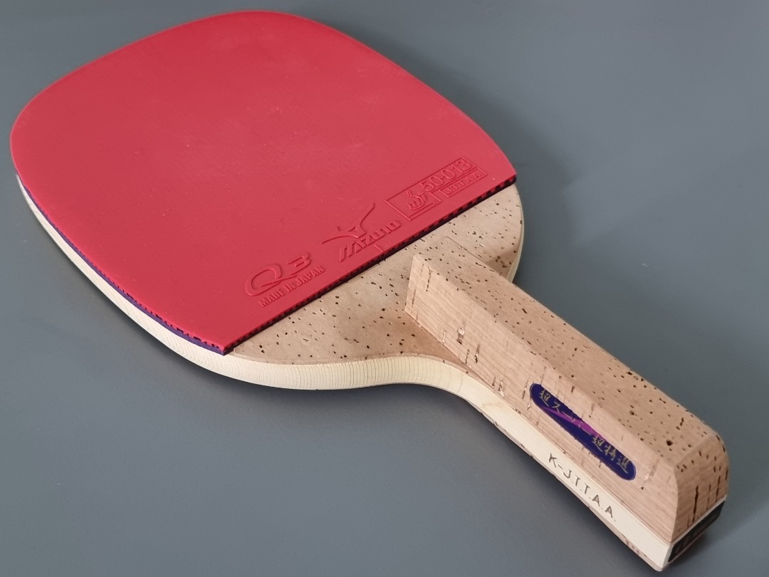 Kokutaku Japanese Hinoki Penhold table tennis racket, Sports Equipment ...