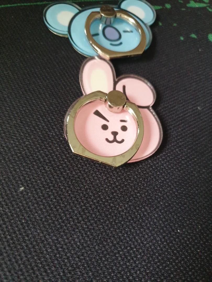 K-pop BT21 Cooky / Koya/ Tata Mobile Phone Finger Grip Stand, Hobbies & Toys, Memorabilia ...