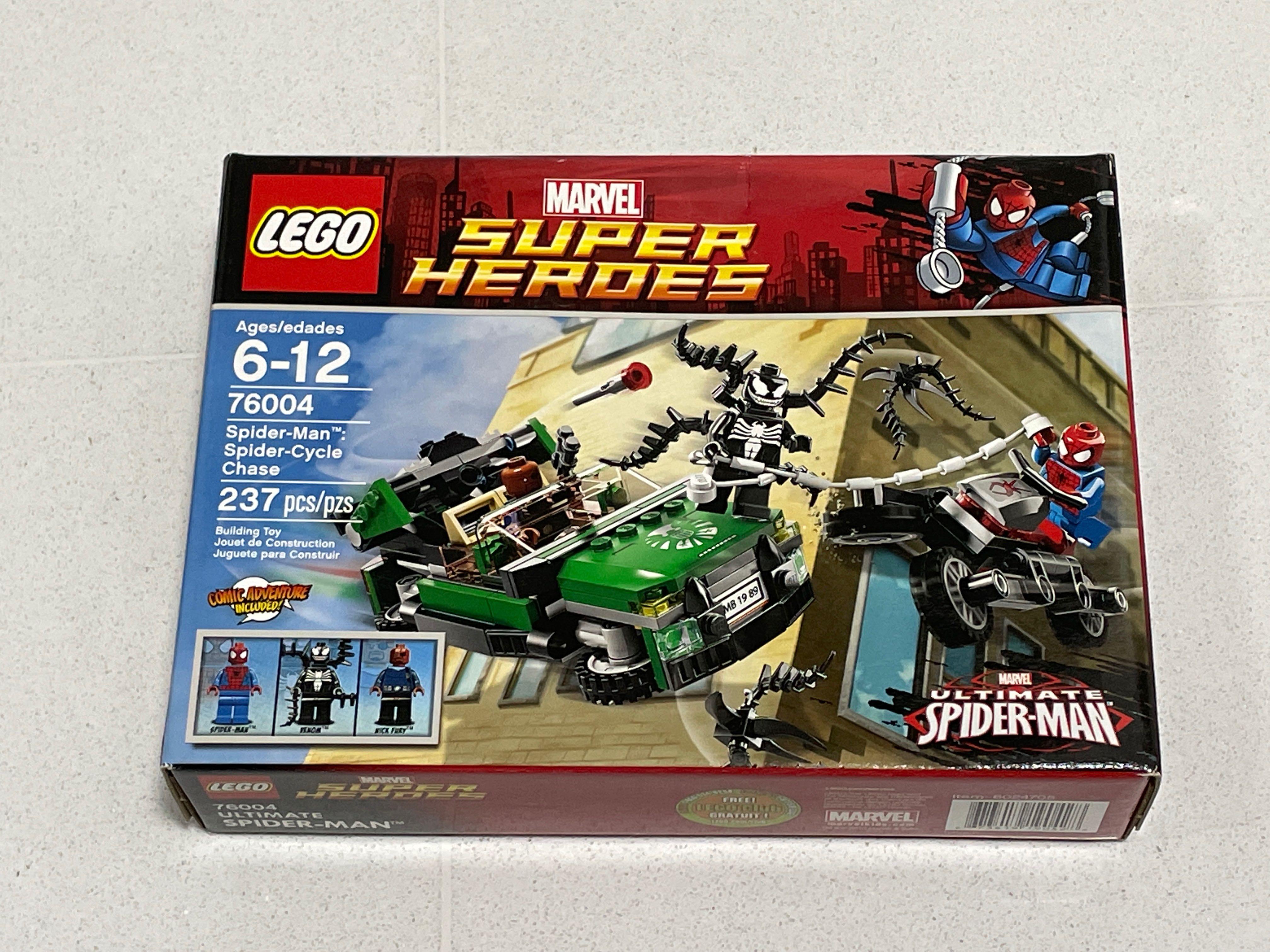 Lego 76004: Spider-Man Spider-Cycle Chase, Hobbies & Toys, Toys & Games ...