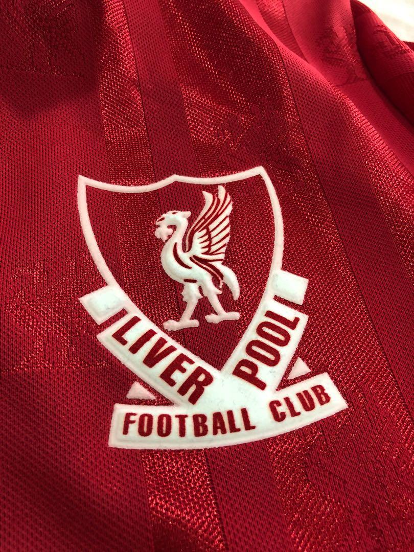 Liverpool FC Home Kit Jersey 1989, Men's Fashion, Activewear on Carousell