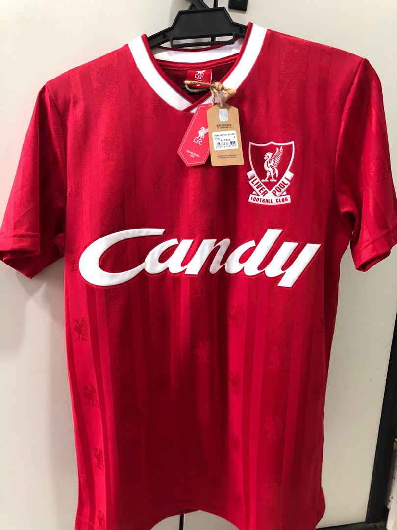 Liverpool FC Home Kit Jersey 1989, Men's Fashion, Activewear on Carousell