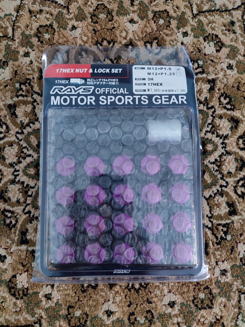 Lock Nut Rays nut tayar wheel nut, Auto Accessories on Carousell