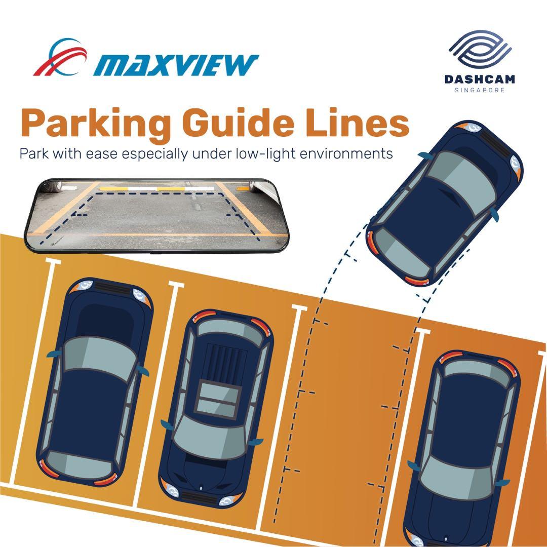 Maxview M2K Digital Rearview Mirror [Product of Singapore] | Mirror ...