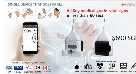 Medical device vital Signs : ECG , blood pressure , SPo2 , temperature ...