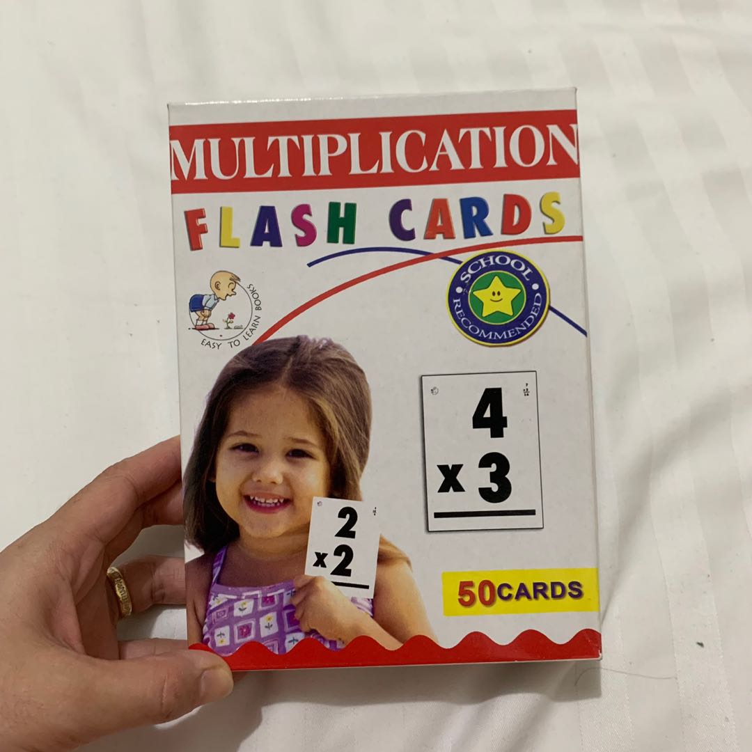 Multiplication Big Flash Cards, Hobbies & Toys, Toys & Games on Carousell