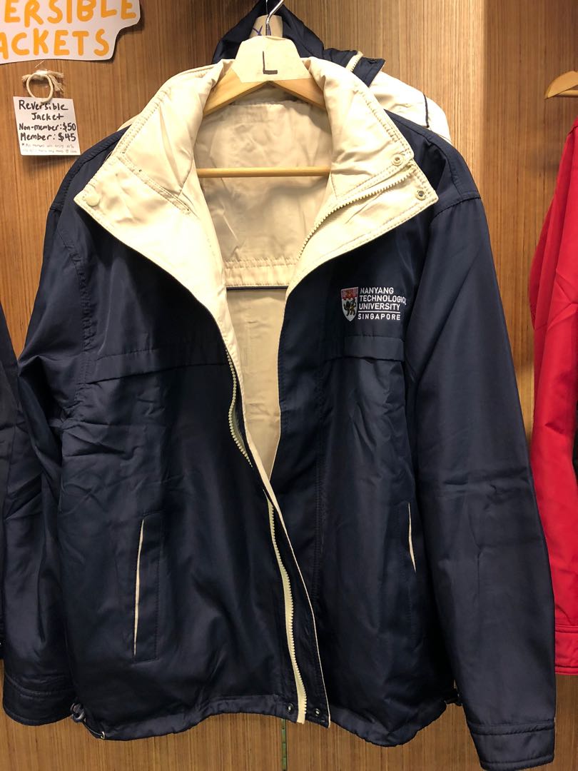 NTU reversible jacket/windbreaker, Men's Fashion, Activewear on Carousell