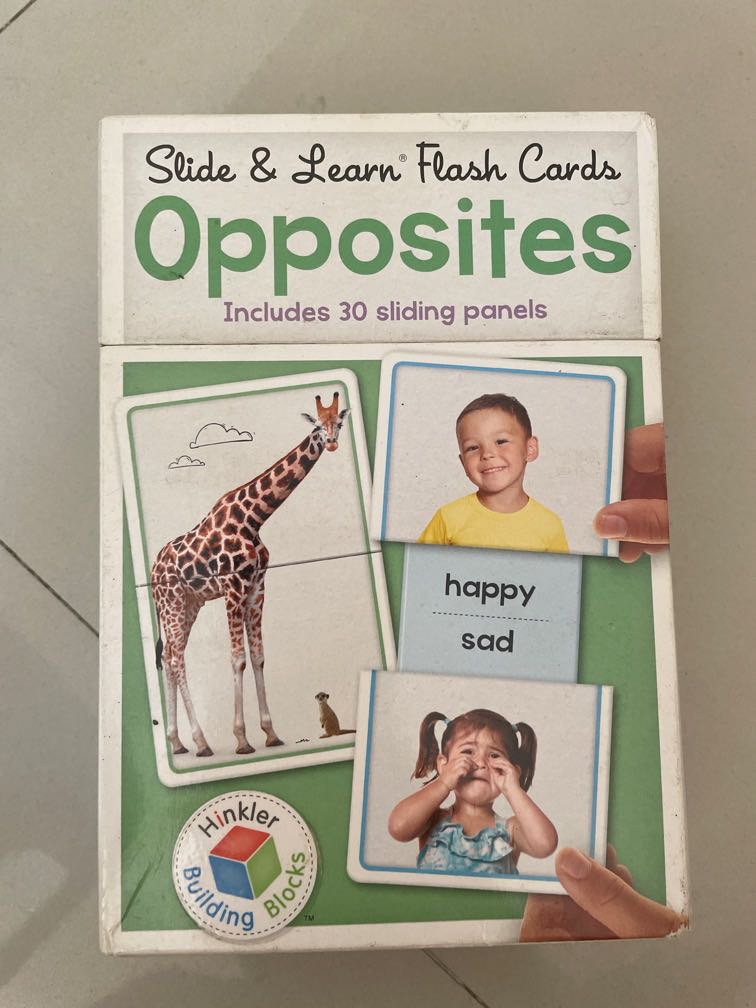 Opposites Flash cards, Hobbies & Toys, Toys & Games on Carousell