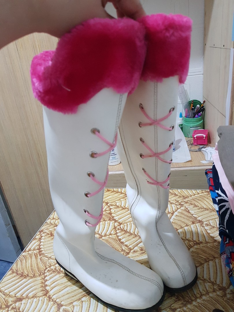 Pink Majorette Boots, Babies & Kids, Babies & Kids Fashion on Carousell
