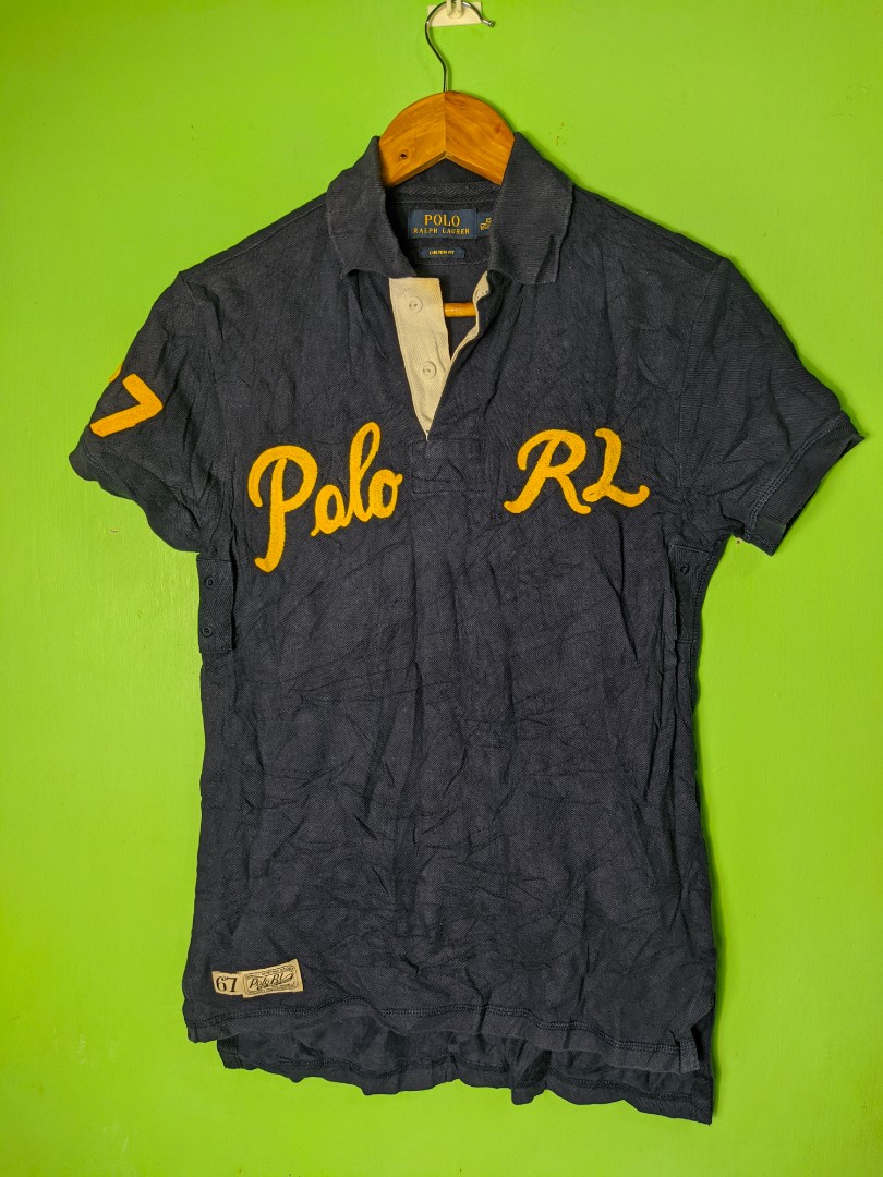 Polo Ralph Lauren RL Gold Tag Embroidered logo, Men's Fashion, Tops ...