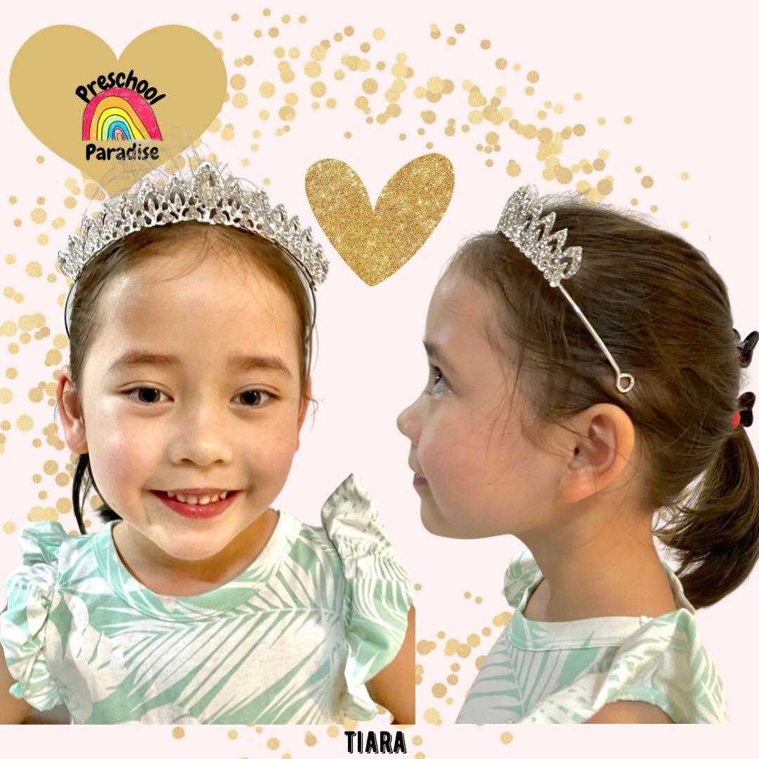 Princess tiara - princess dress up, sparkling, adjustable tiara, option ...