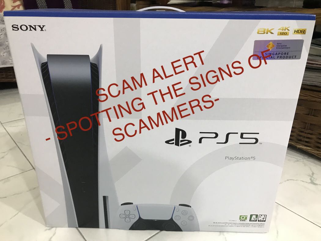 PS5 Playstation 5 Console Scam Advisory, Video Gaming, Video Game ...
