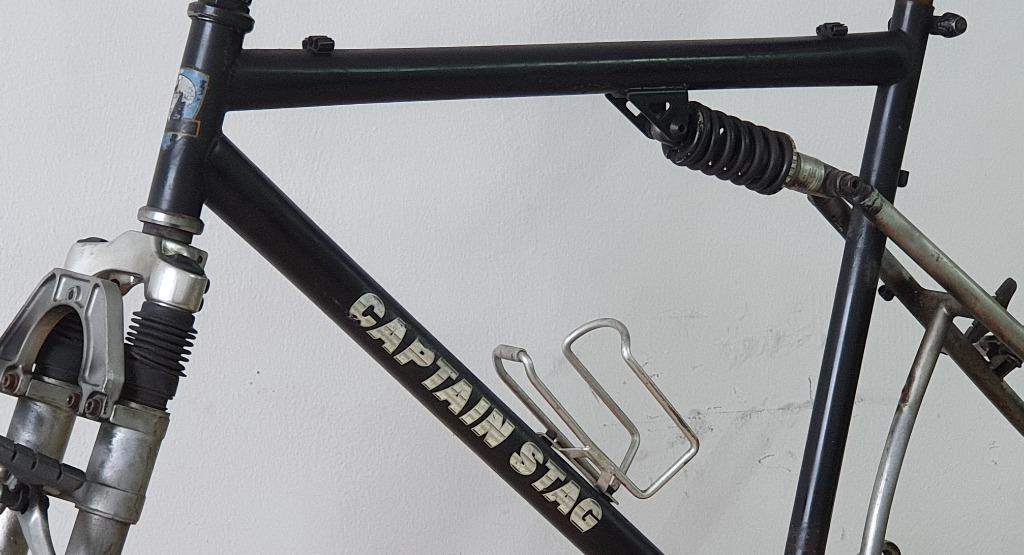 RETRO 26inch FULL SUS MTB frameset CAPTAIN STAG!!! MADE IN TAIWAN ...