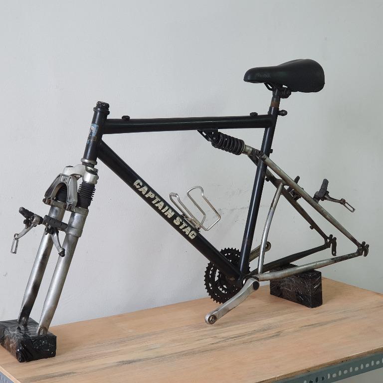 RETRO 26inch FULL SUS MTB frameset CAPTAIN STAG!!! MADE IN TAIWAN ...
