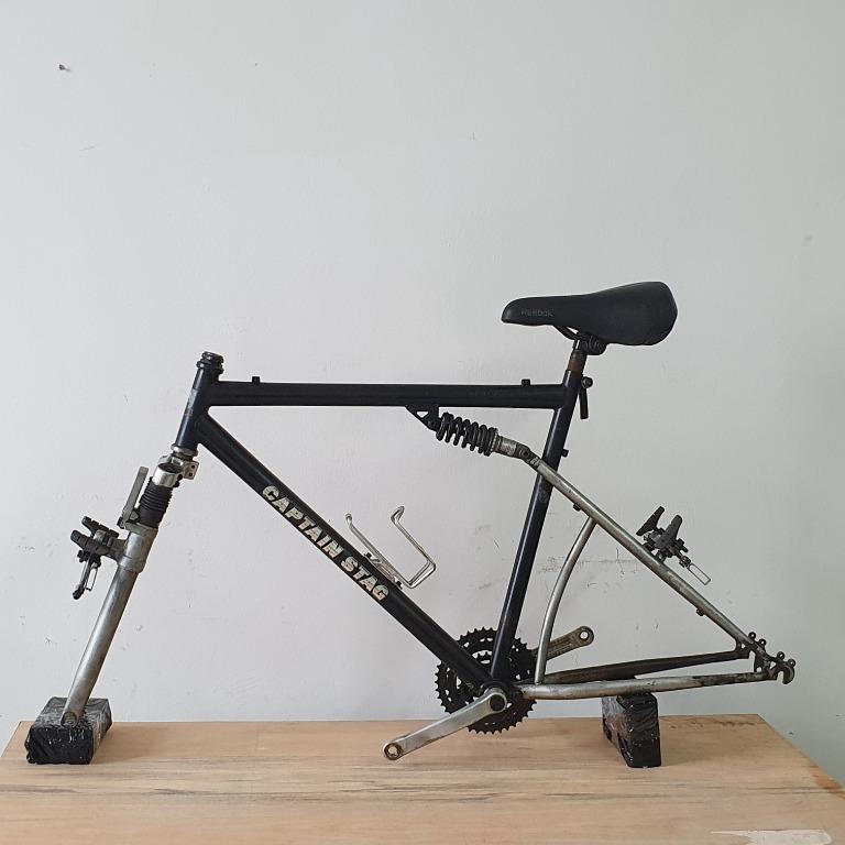 RETRO 26inch FULL SUS MTB frameset CAPTAIN STAG!!! MADE IN TAIWAN ...
