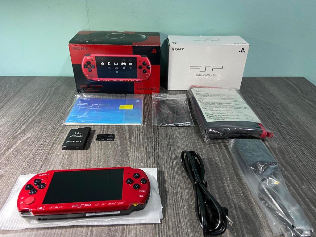 Sony PSP-3000 Red Black Value Pack like new, Video Gaming, Video Game ...