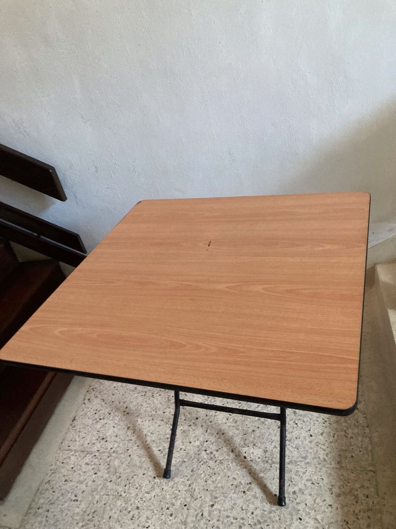 Square Foldable table, Furniture & Home Living, Furniture, Tables ...