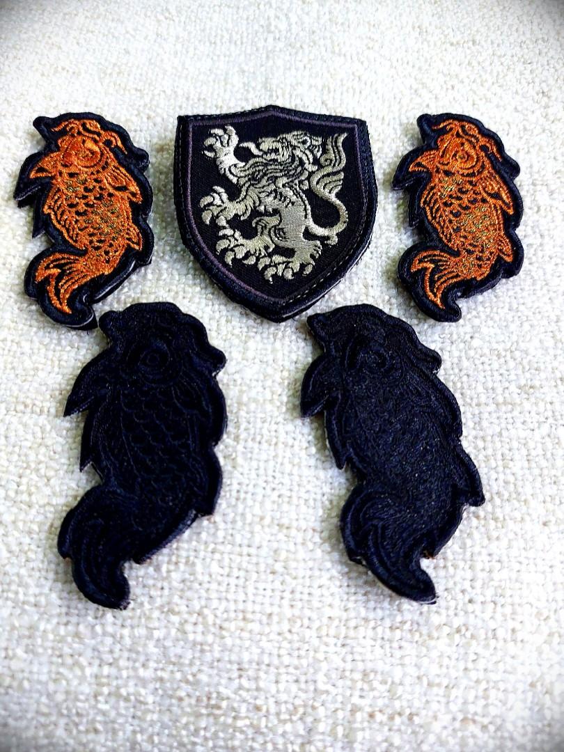 Steel Flame Patches Set, Everything Else on Carousell