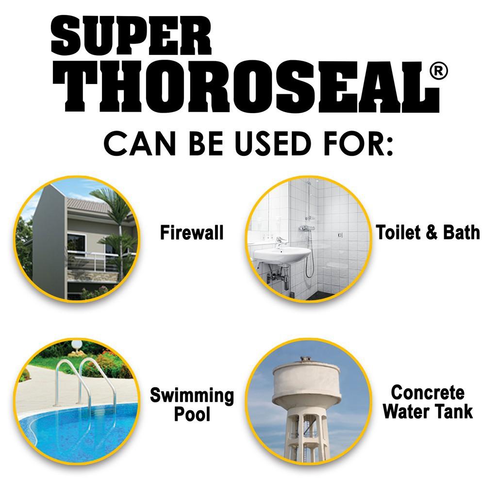 SuperThoroseal Gray - 1 Gallon Waterproof Coating Waterproofing ...