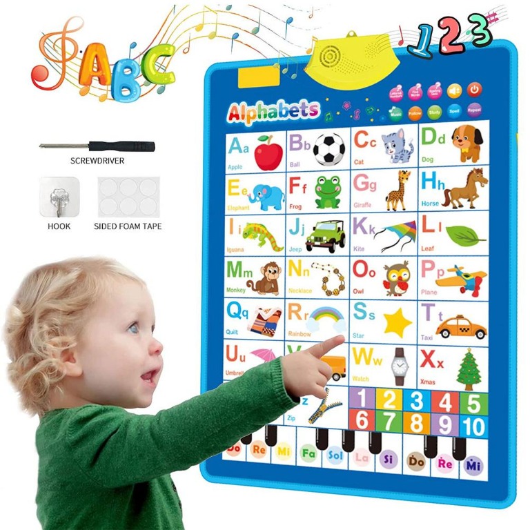 Talking Poster Educational Wall Chart Electronic Interactive Alphabet ...
