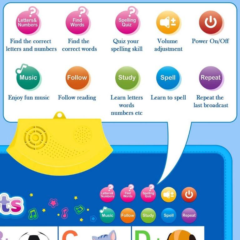 Talking Poster Educational Wall Chart Electronic Interactive Alphabet ...