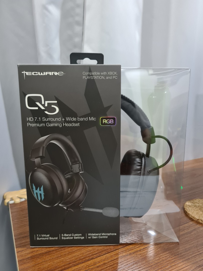 Tecware Q5 RGB Gaming Headset, Audio, Headphones & Headsets on Carousell
