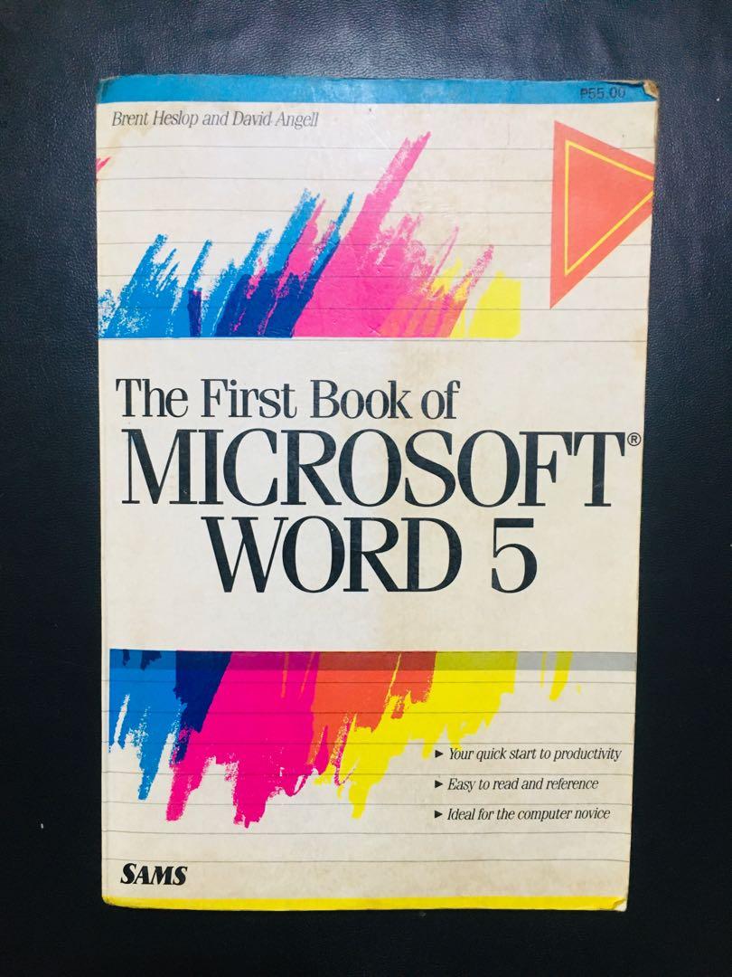 The First Book of MICROSOFT WORD 5, Hobbies & Toys, Books & Magazines ...